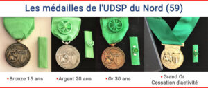 Médaille de l’Union Départementale des Sapeurs-Pompiers (UDSP)